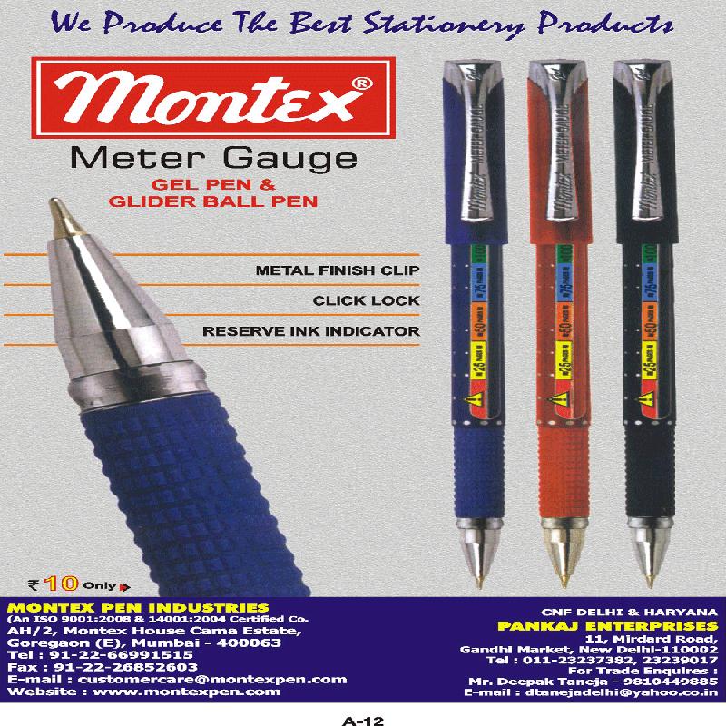 MONTEX PEN INDUSTRIES Pens And Writing Instruments Manufacturers In